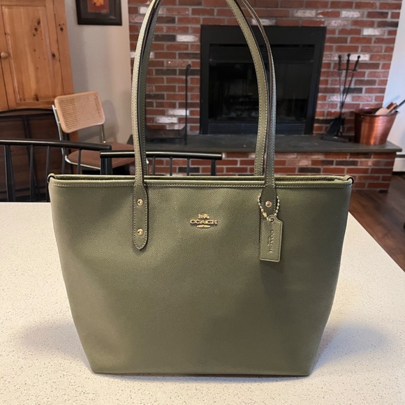 Coach | Bags | Coach City Tote Military Green | Poshmark